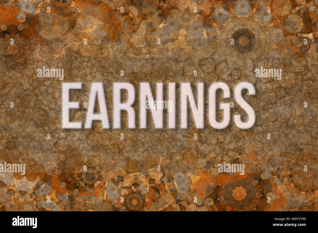 Earnings, business & finance concepture with abstract pattern ...