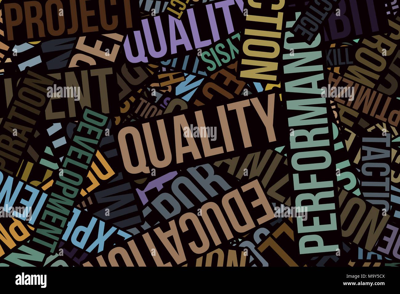 Quality, business word cloud, for design wallpaper, texture or ...