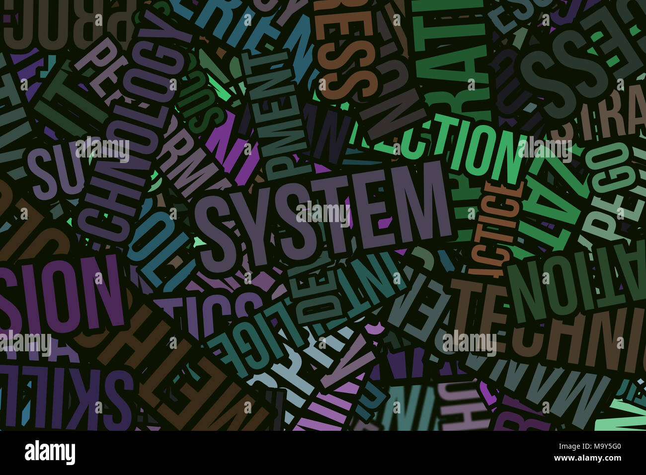 System, business word cloud, for design wallpaper, texture or ...