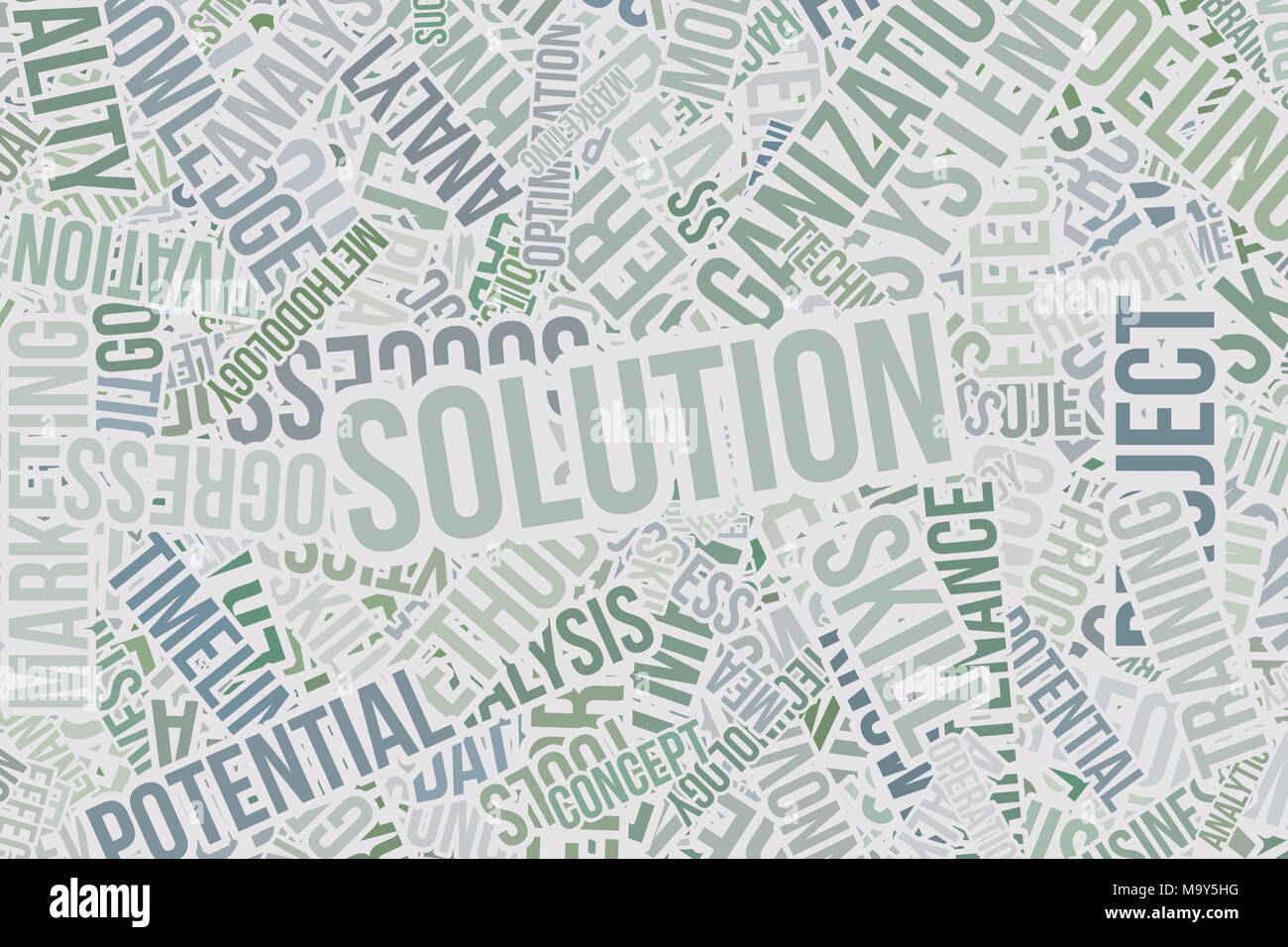 Solution, business word cloud, for design wallpaper, texture or ...