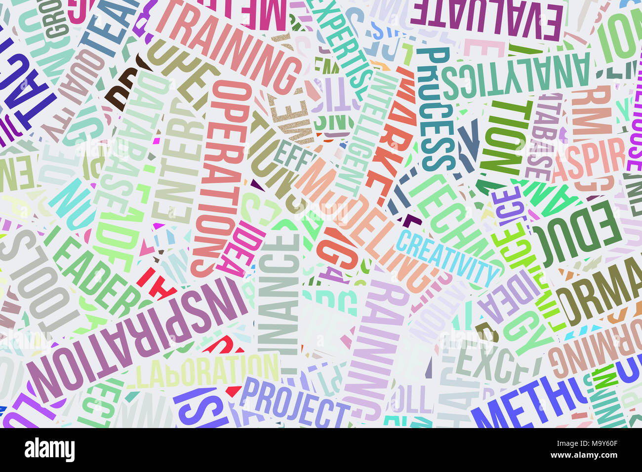 Business word cloud, for design wallpaper, texture or background Stock ...