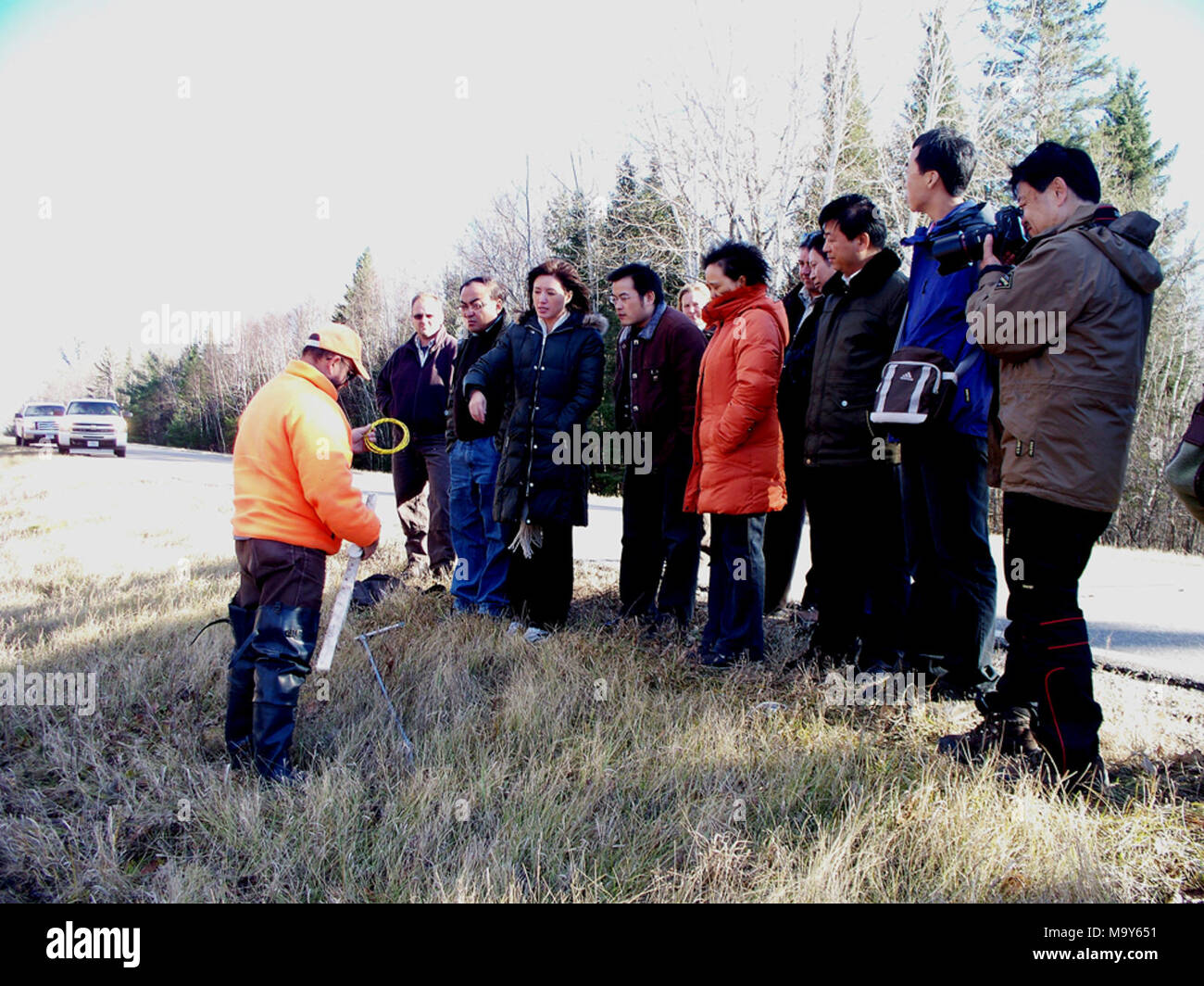 Beaver Dam Removal Demonstration. Wildlife Biologist Lowell Deede ...