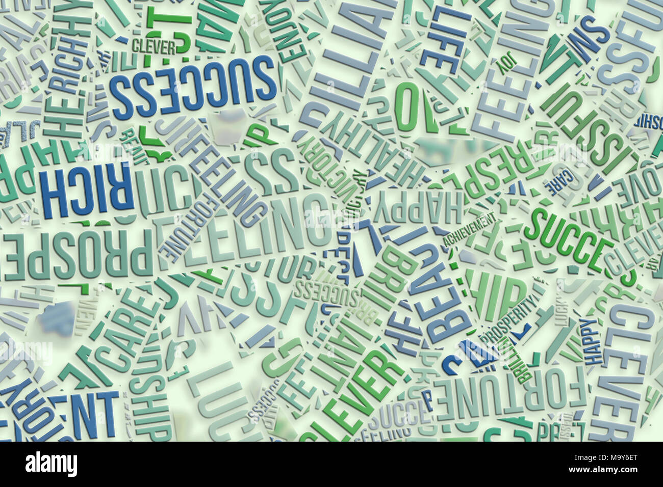 Happy word cloud, abstract embossed, for web page, graphic design ...