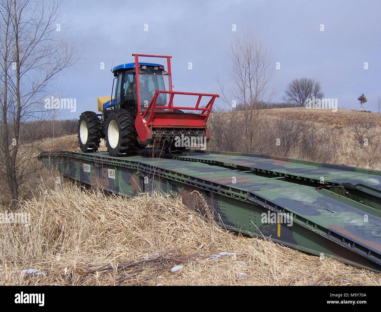 Bur Oak bridge 2 004. Litchfield WMD staff using bridge to cross ...