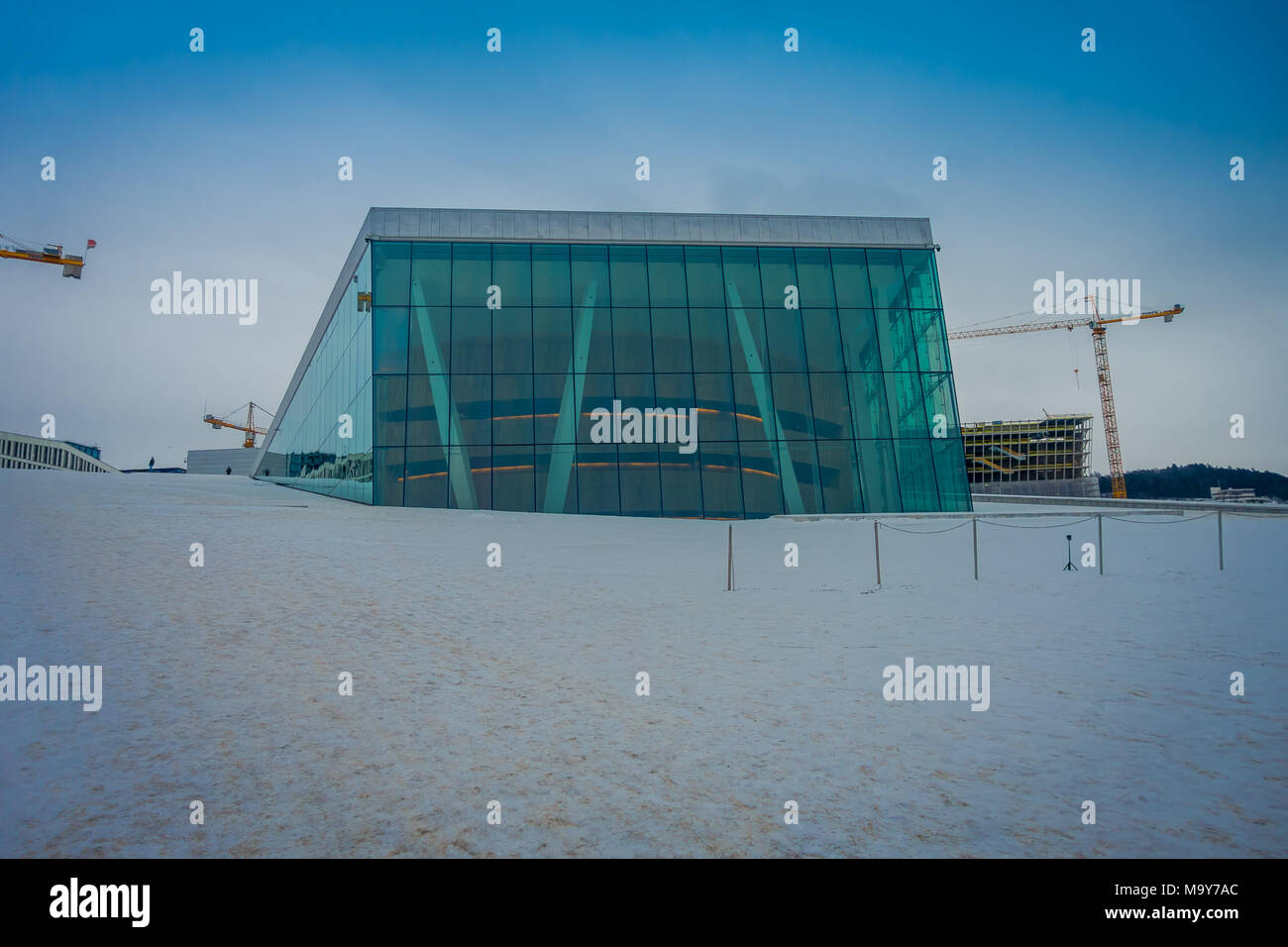 OSLO, NORWAY - MARCH, 26, 2018: Oslo Opera House is the home of The ...
