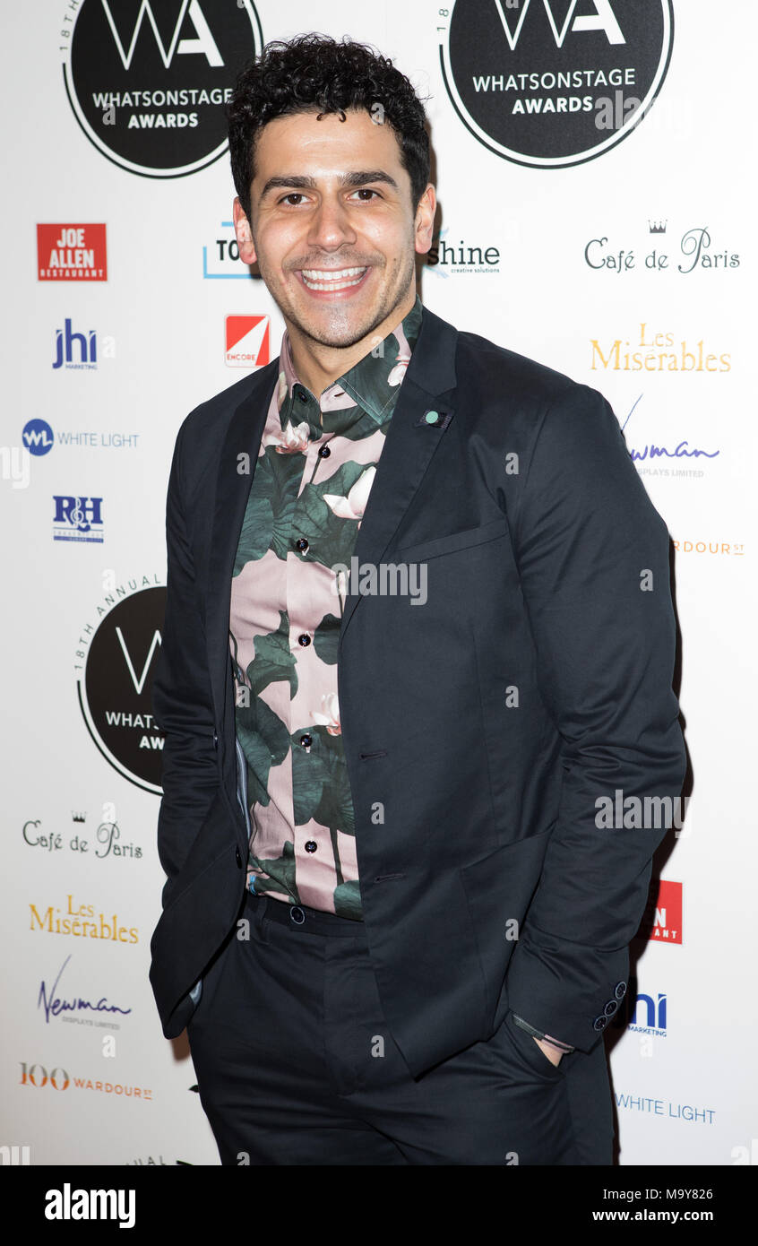 Red Carpet arrivals for the 18th Annual WhatsOnStage Awards Featuring ...