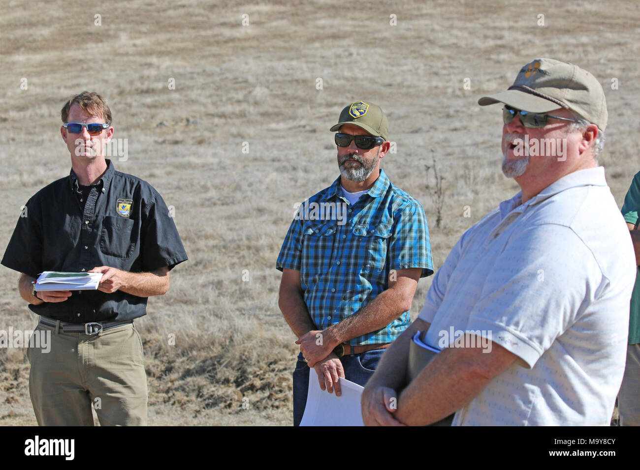 Conservation partners. Tom Sparling (right), the Service’s Jeff ...