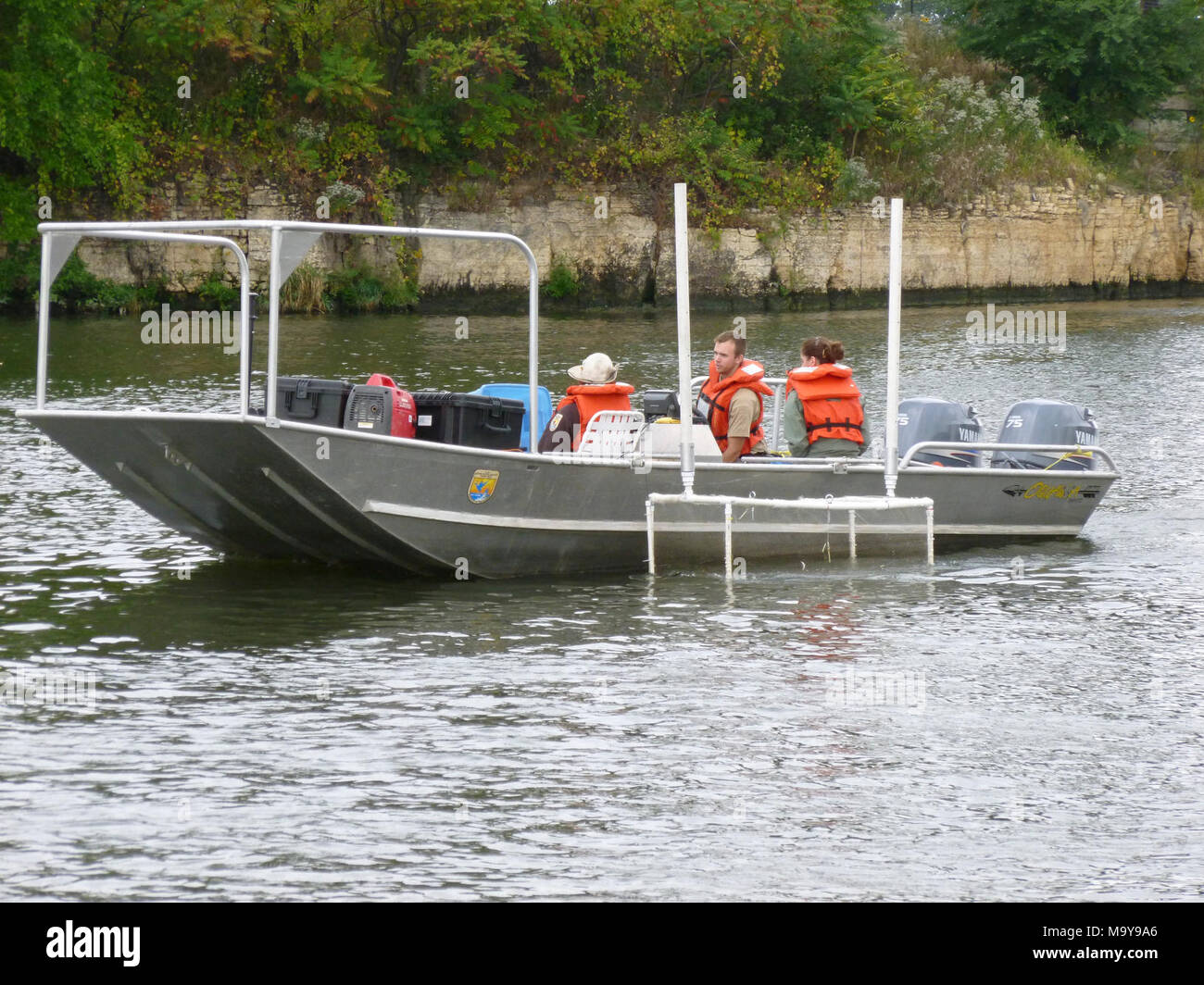 Fish Cage in Action Stock Photo - Alamy