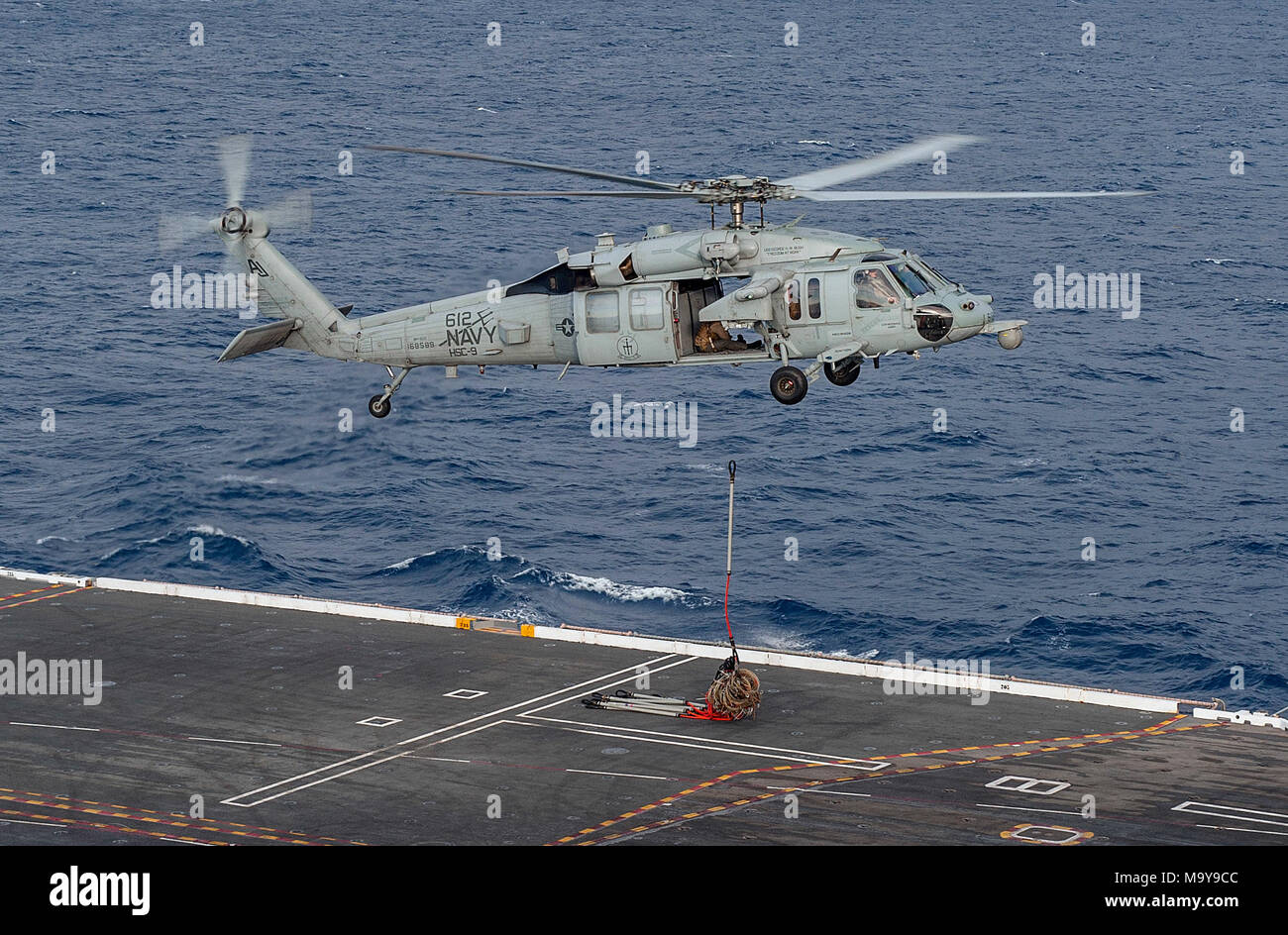180326-N-JC445-0159 ATLANTIC OCEAN (March 26, 2018) An MH-60S Sea Hawk ...