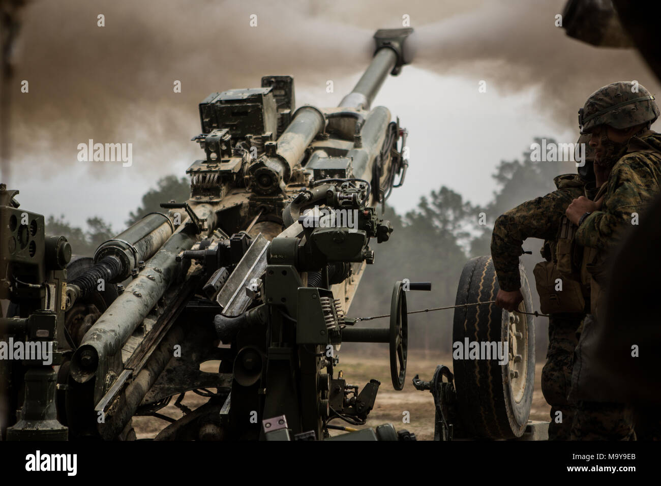 U.S. Marines with Battery G, 2nd Battalion, 10th Marines , 2nd Marine ...