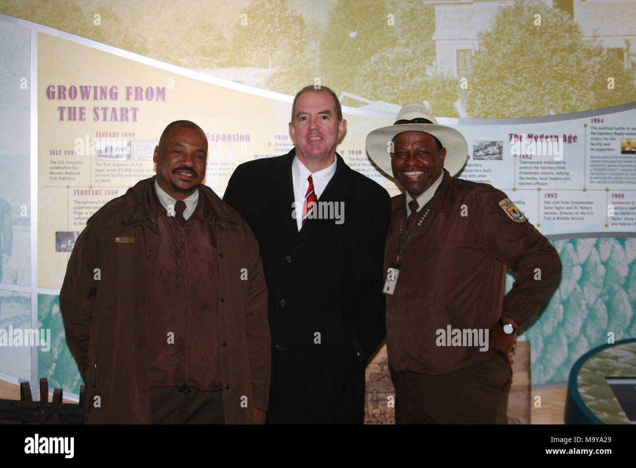 Rod May, Assistant Hatchery Manager, Joe Moran, and David Hendrix ...
