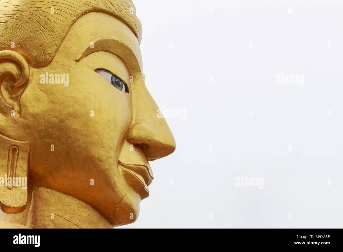 Beautiful face of Buddha statue Stock Photo - Alamy