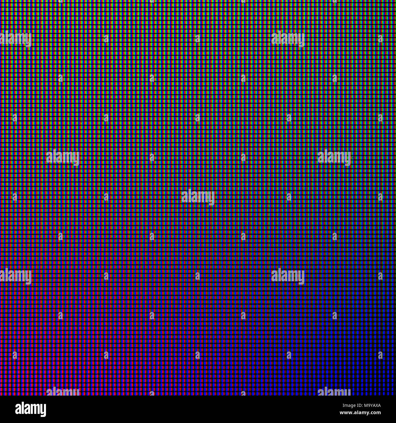 Closeup LED lights bulb diode from LED TV or LED monitor screen display ...