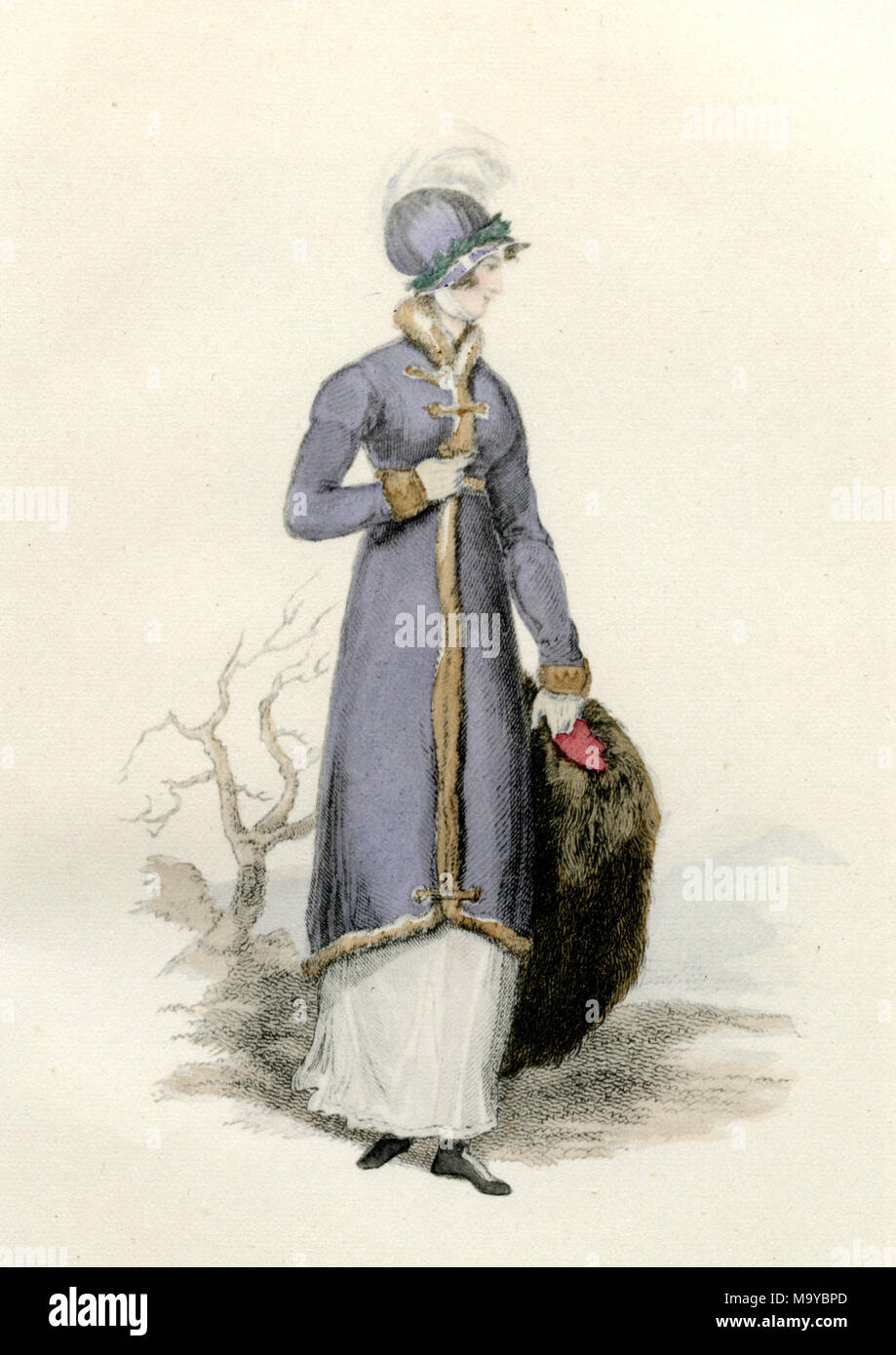 "Women's fashion from La Belle Assemblé, London, 1812 Stock Photo - Alamy