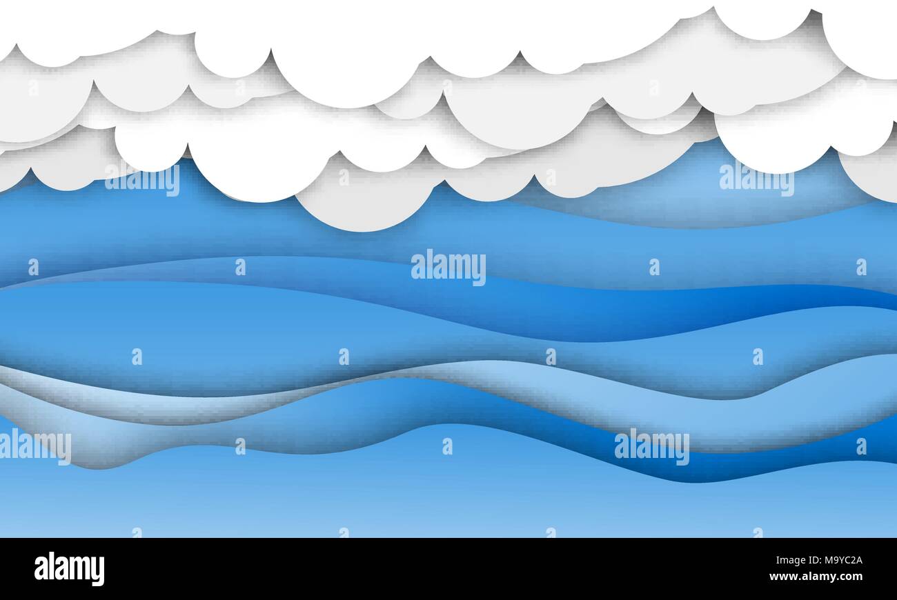 Paper layers imitating the natural background Stock Vector Image & Art ...