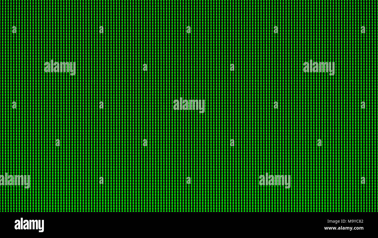 LED lights from computer monitor screen display panel for graphic ...