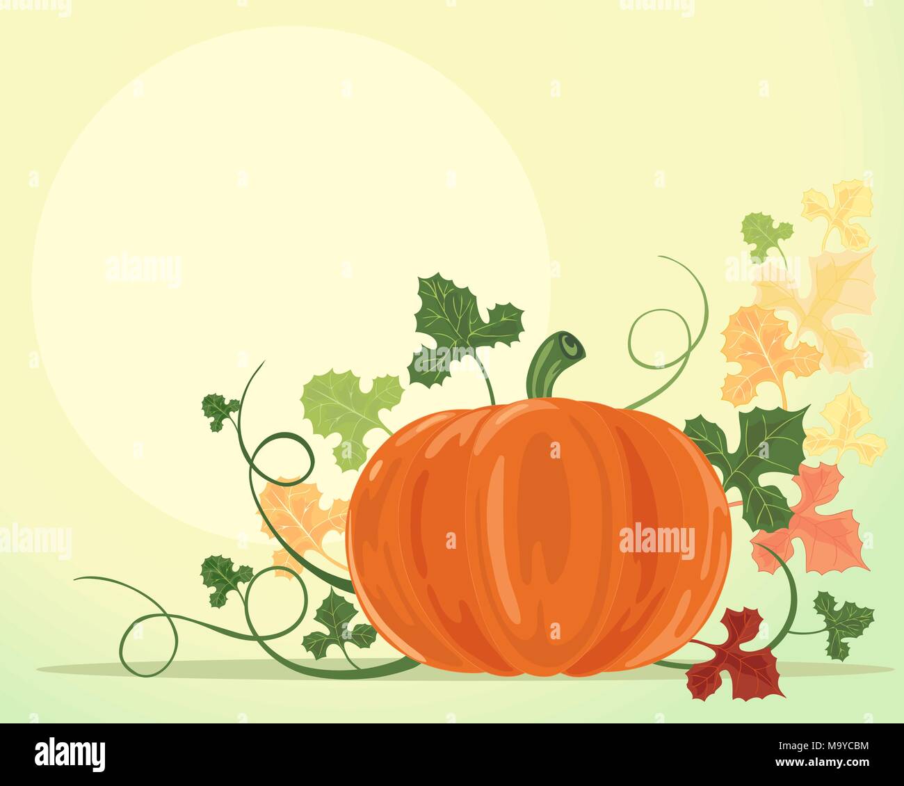 Vine Clip Pumpkin Art