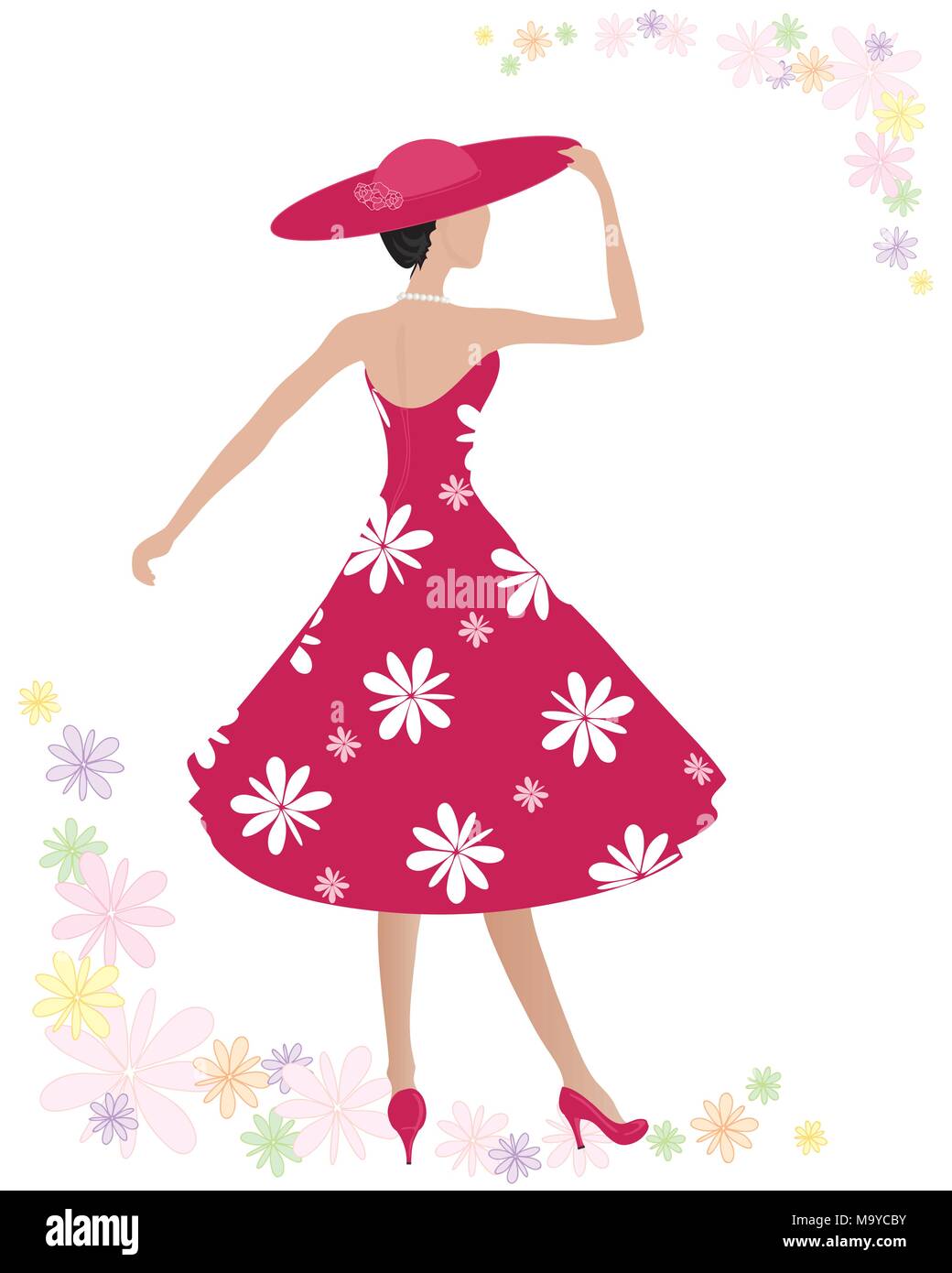 Summe Dress Stock Vector Images Alamy