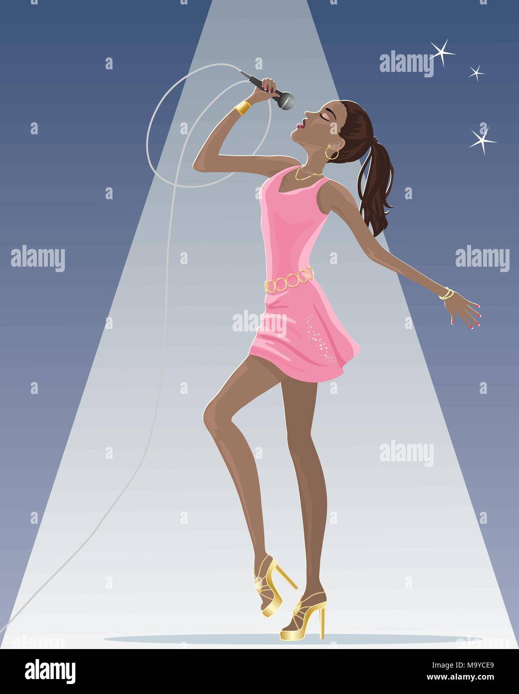 Female artiste Stock Vector Images - Alamy