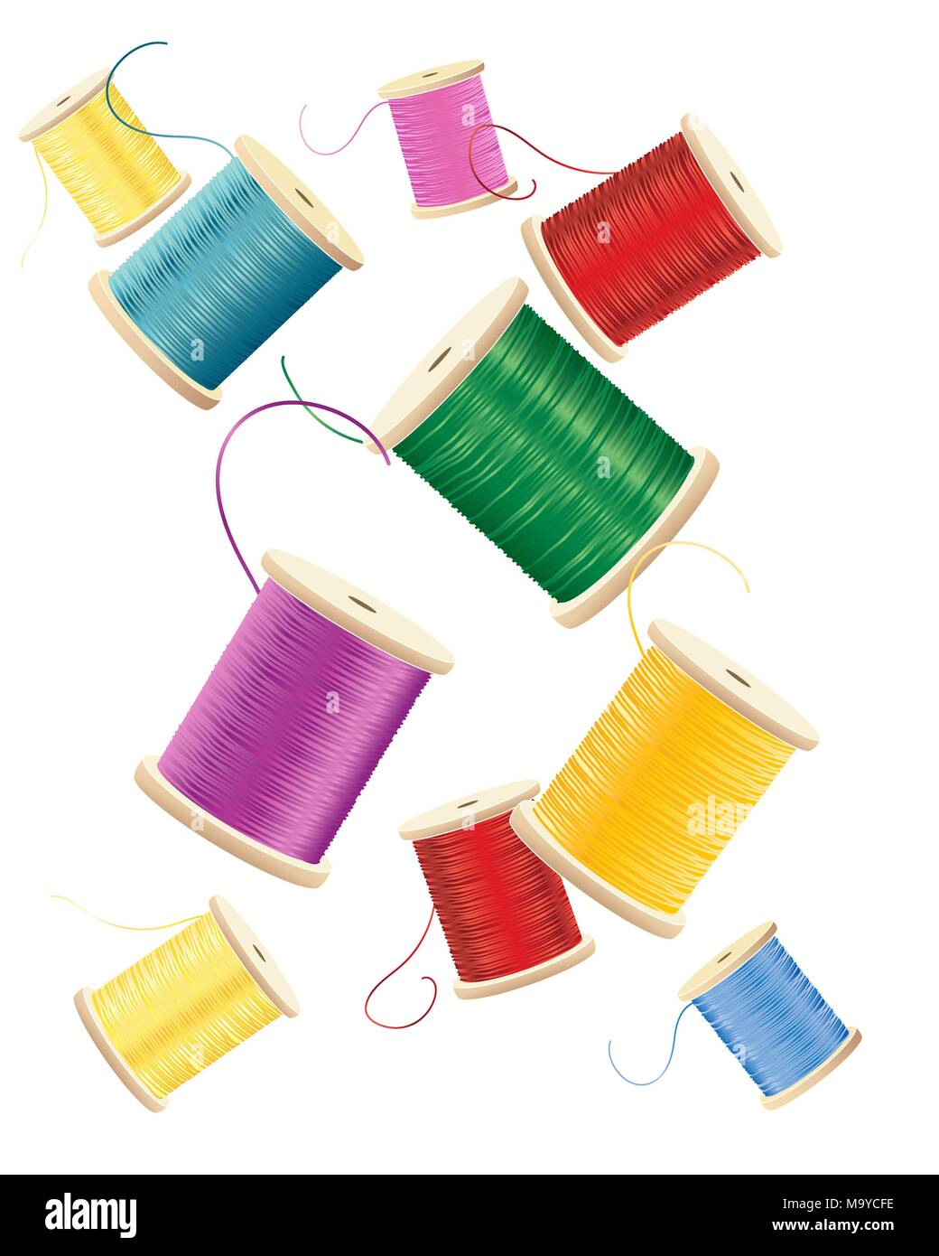 Silken threads Stock Vector Images - Alamy