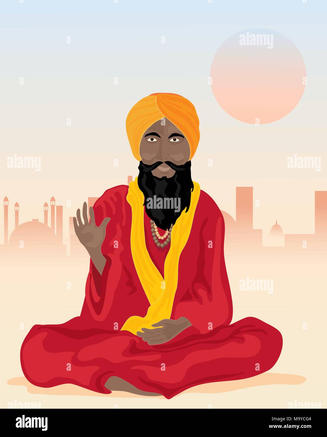 Indian Guru Clipart