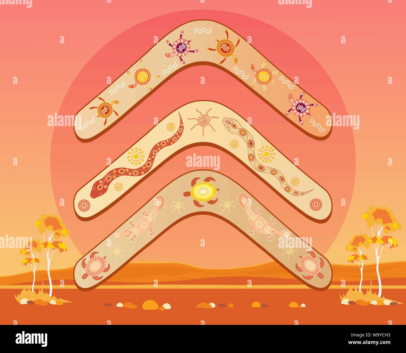 Boomerang designs hi-res stock photography and images - Alamy