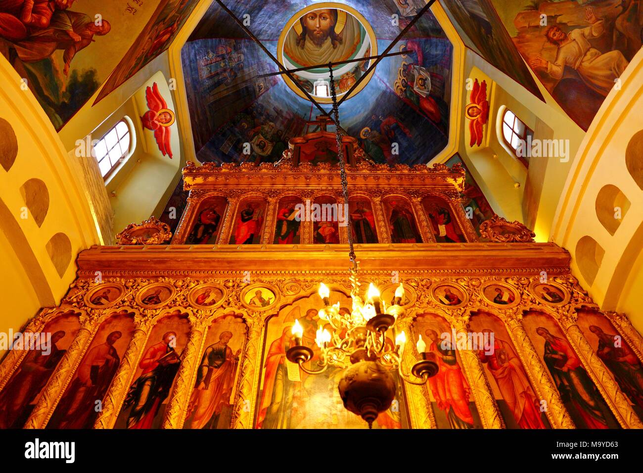Inside of Moscow Kremlin, Russia. UNESCO World Heritage Site Stock ...
