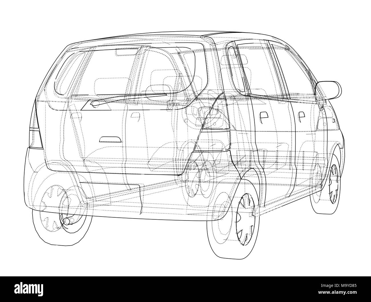 Vehicle design sketch Cut Out Stock Images & Pictures - Alamy