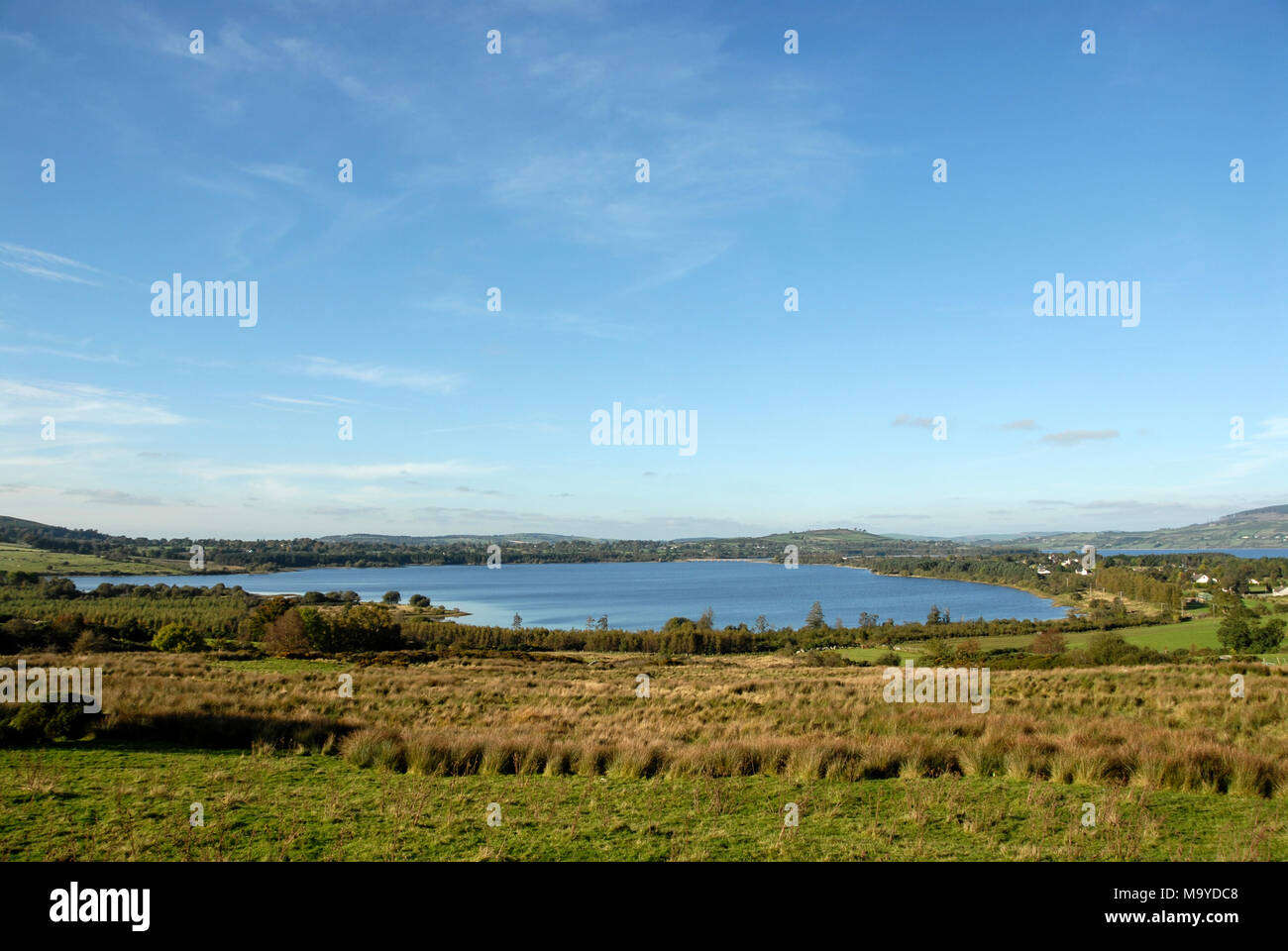 Lackan reservoir in the Wicklow mountains national park in Southern ...
