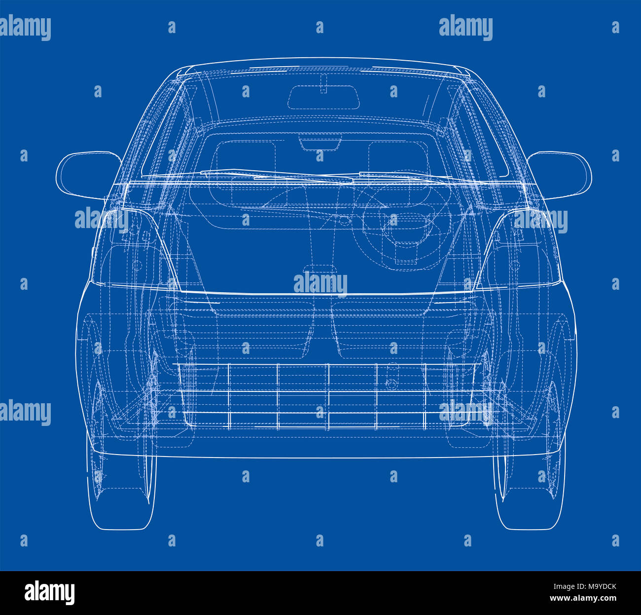 Small Car Sketch Stock Photo - Alamy