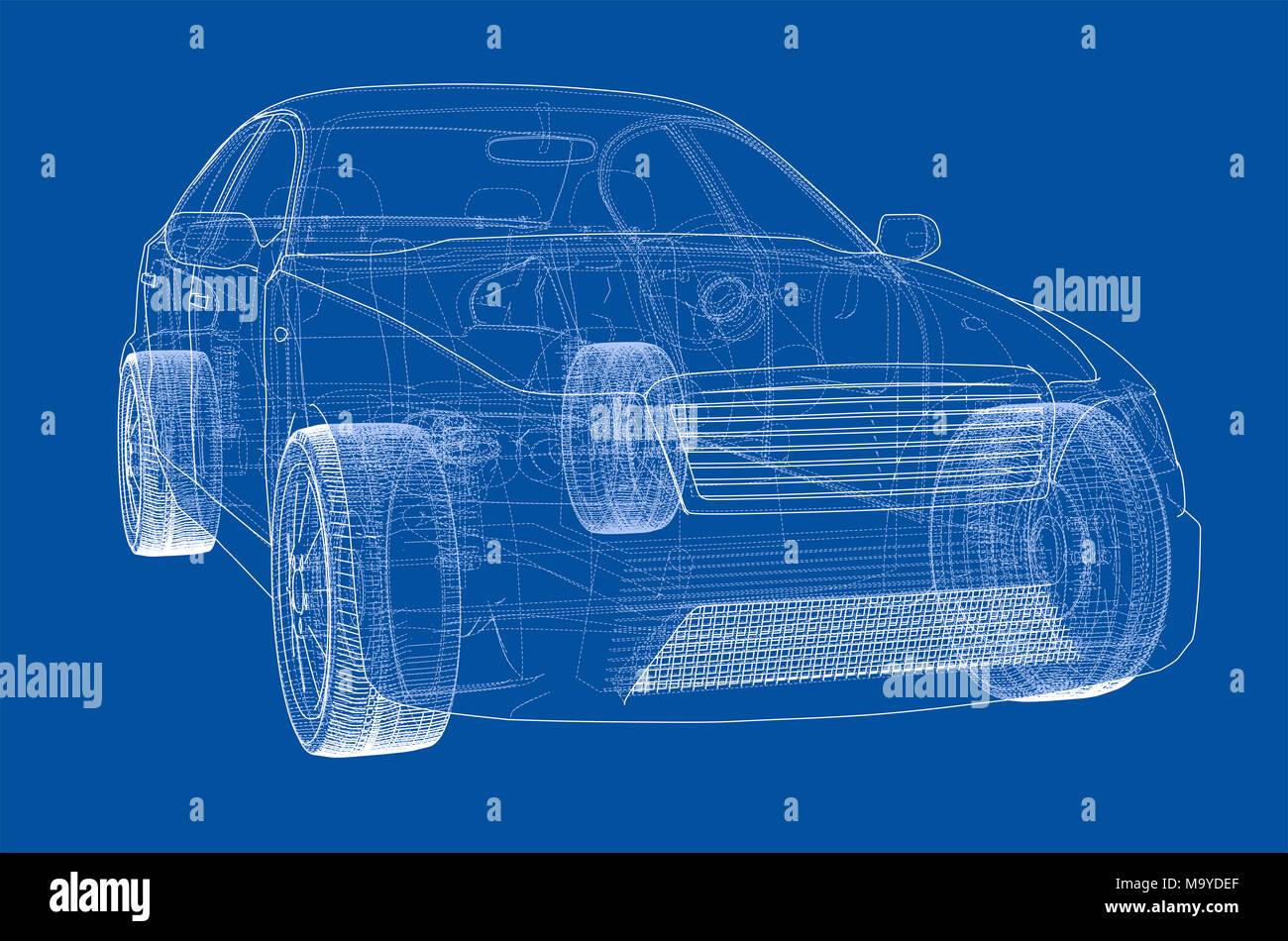 Concept car outline Stock Photo - Alamy