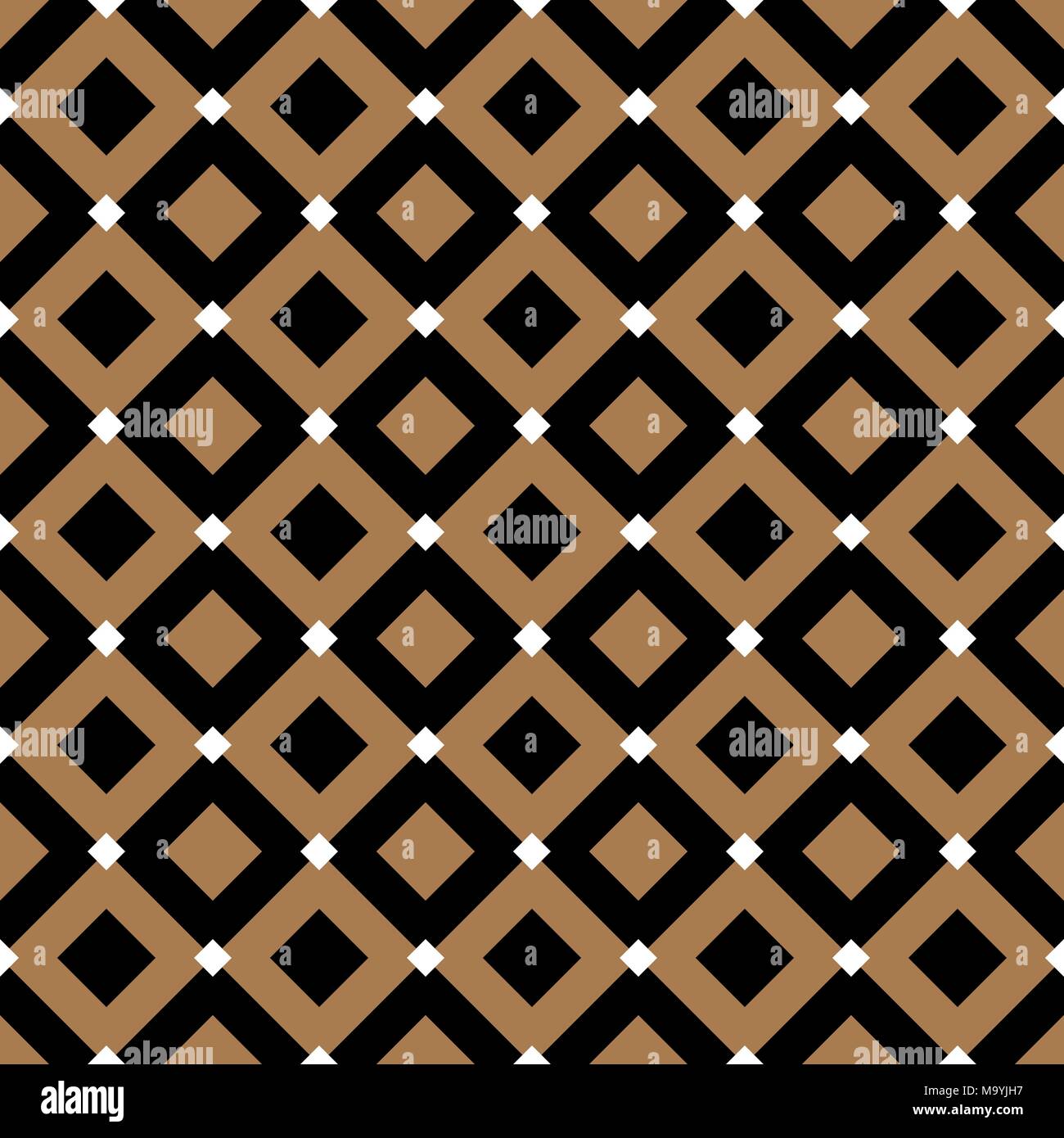 Vintage diagonal chequerwise squares cross lines vector pattern or ...