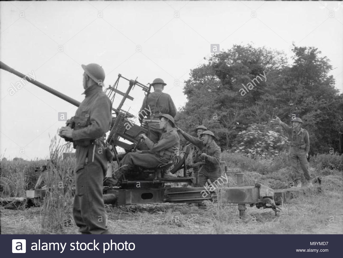 Bofors Anti Aircraft Gun Black and White Stock Photos & Images - Alamy