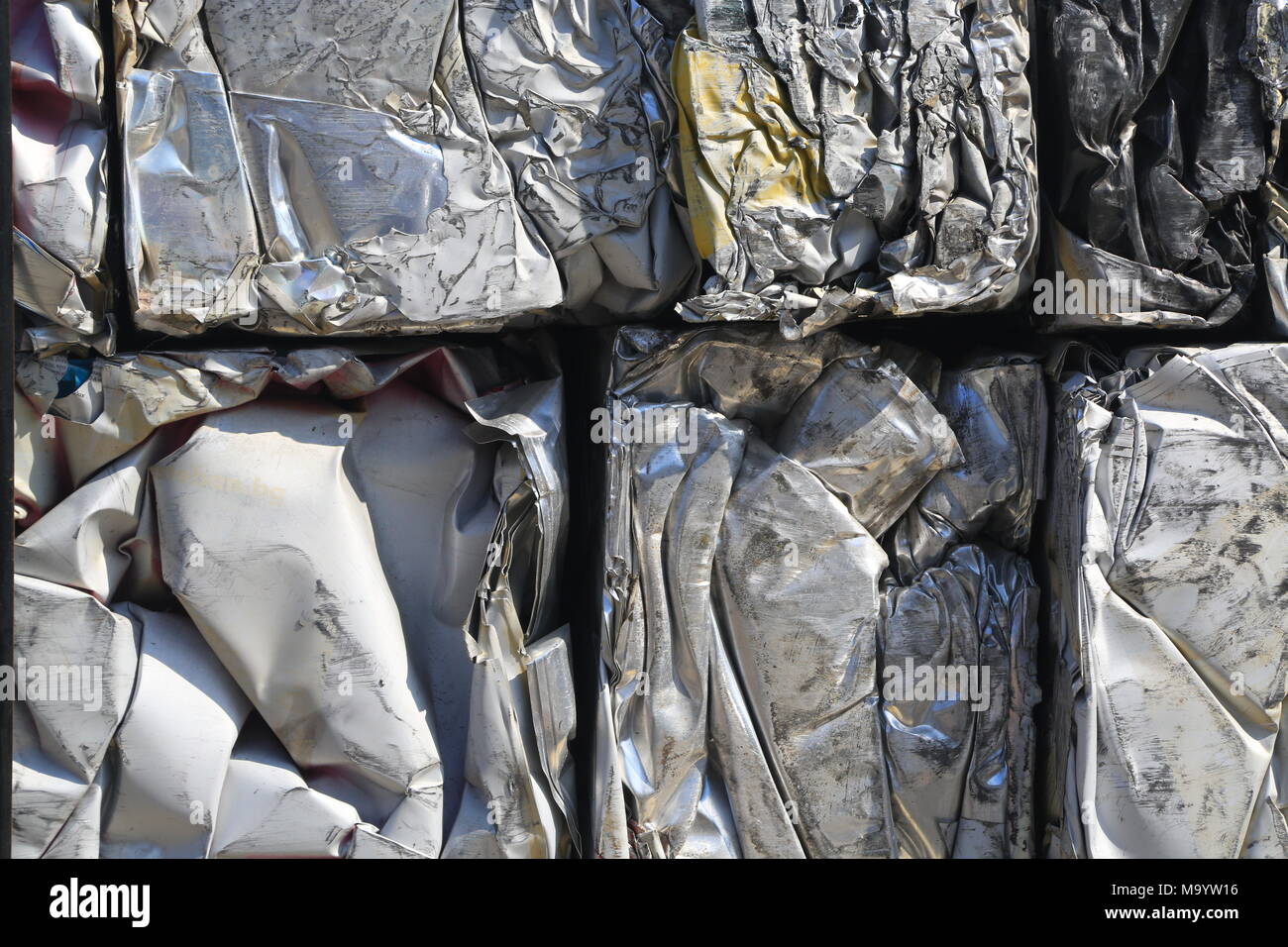 Scrap metal, wrecked and crushed parts Stock Photo - Alamy