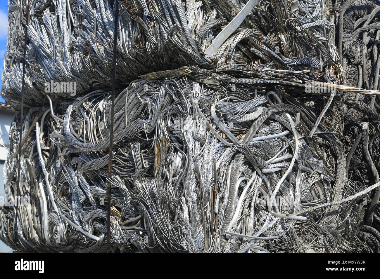 Scrap metal, wrecked and crushed parts Stock Photo - Alamy