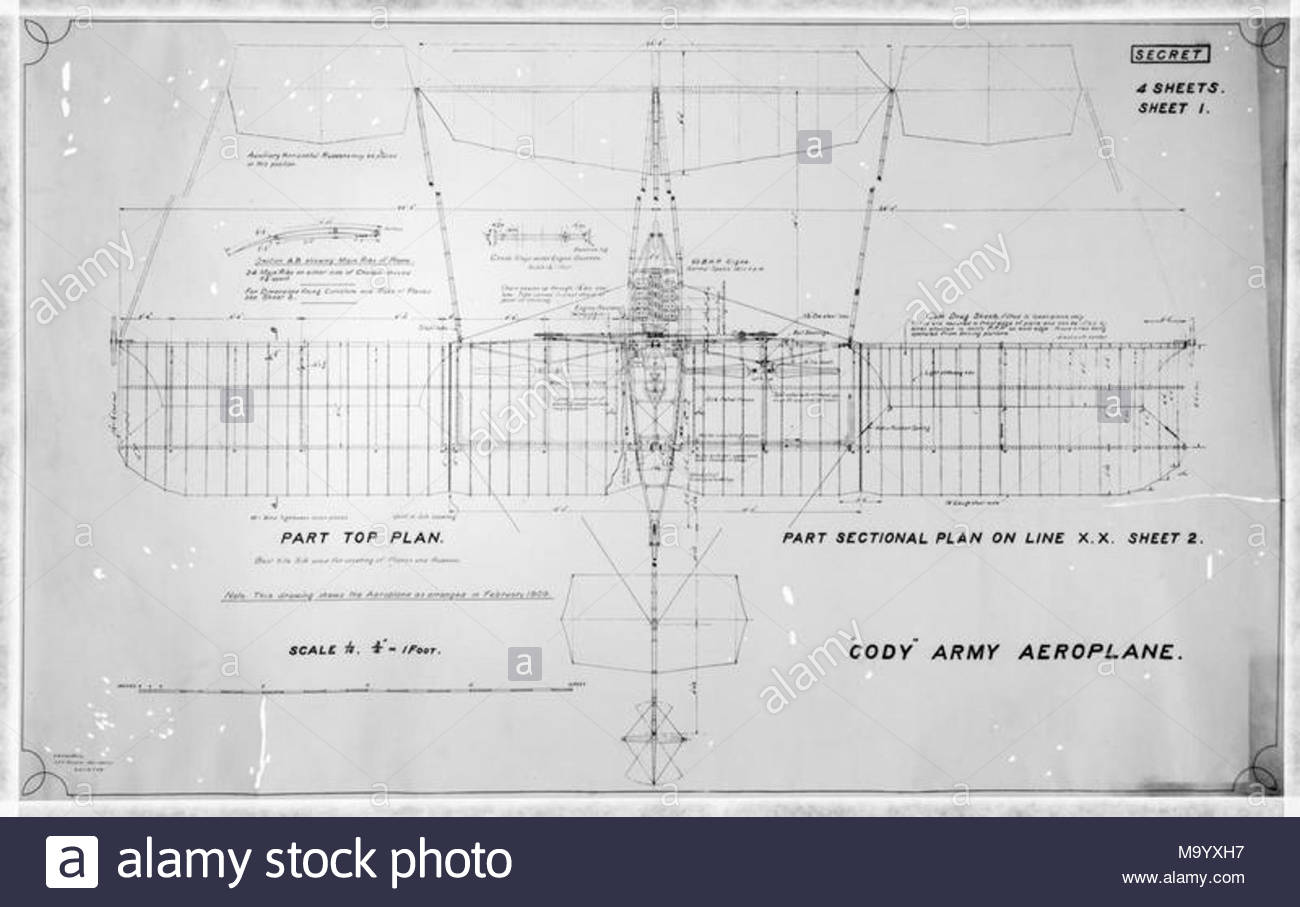 Technical Drawing Aircraft Stock Photos & Technical Drawing Aircraft ...