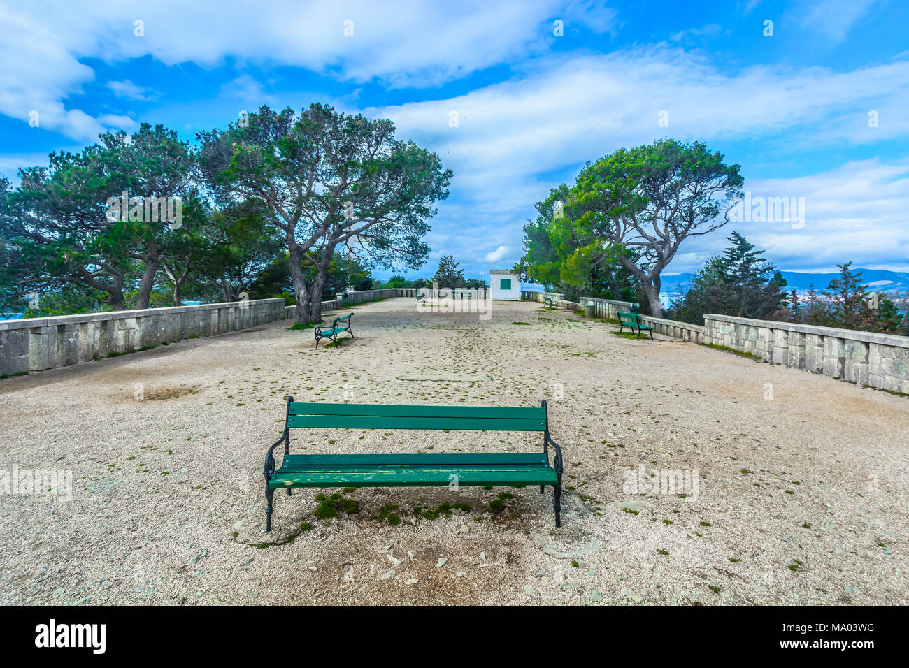 Scenic view at Marjan park landscape in Split city, Dalmatia Stock ...