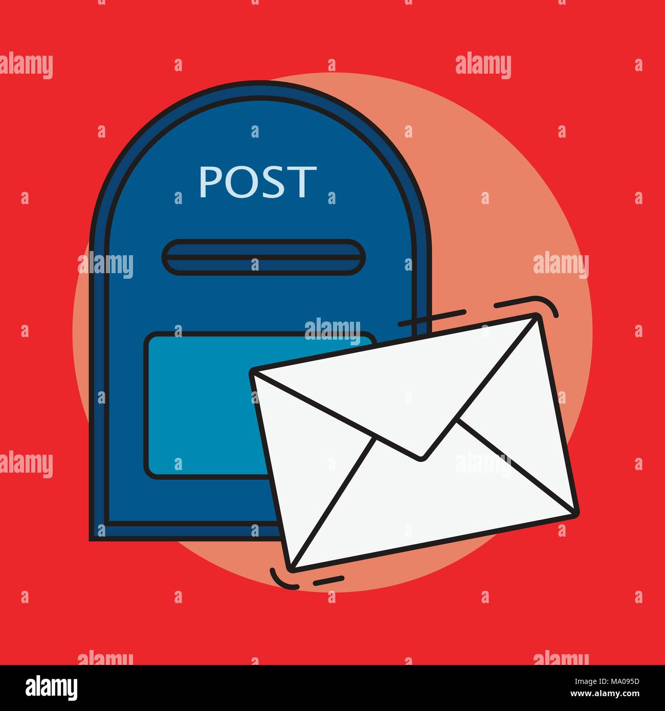 Letter container Stock Vector Images - Alamy