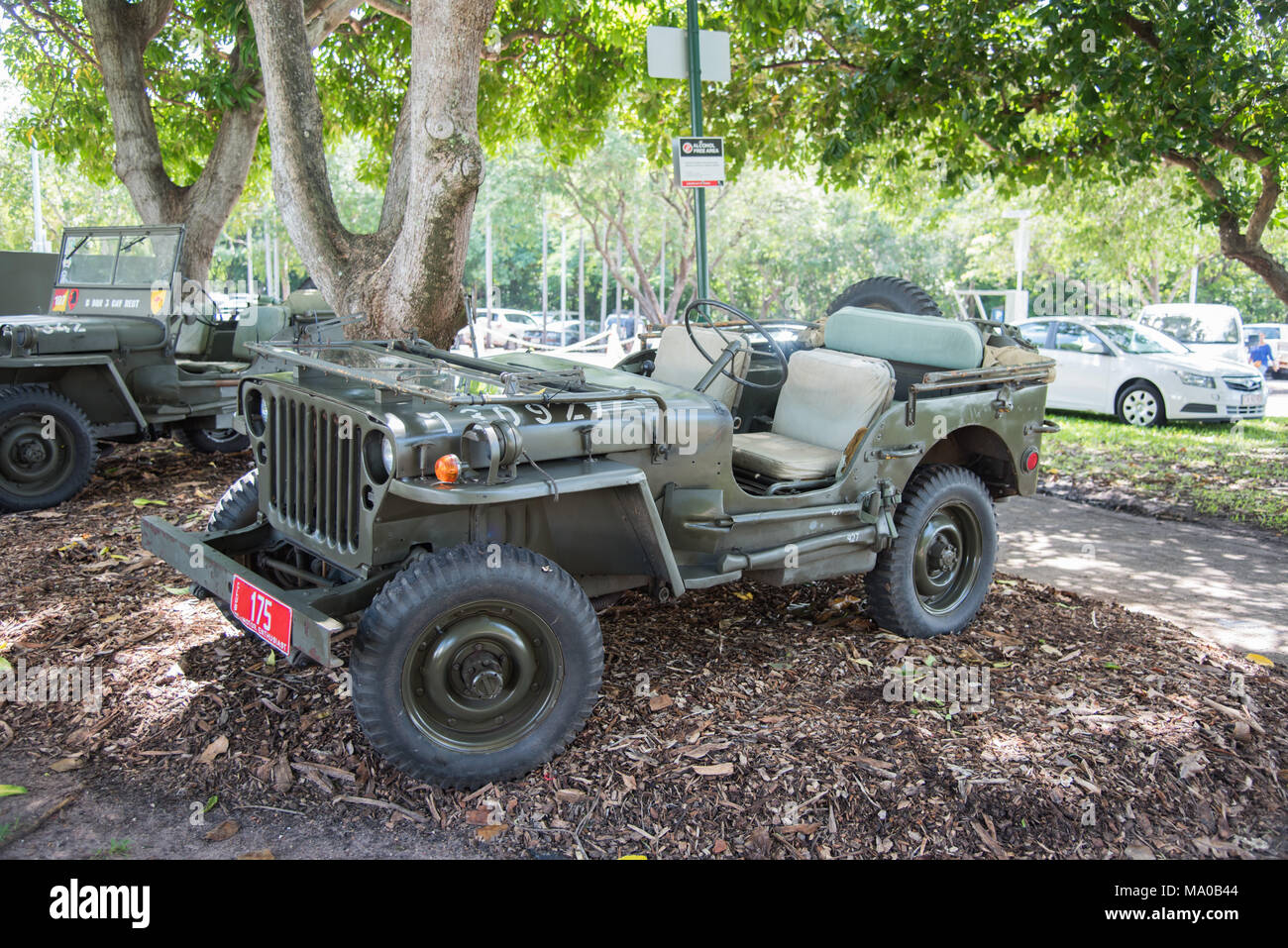 Darwin,Northern Territory,Australia-February 19,2018: Military vehicles ...