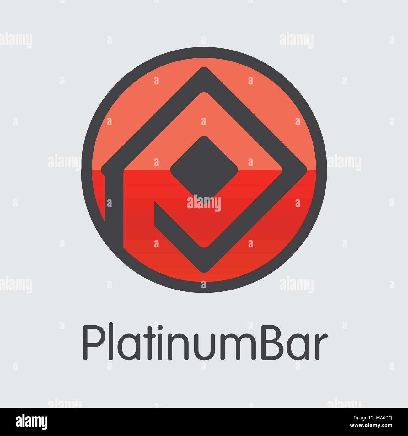 Platinumbar Digital Currency - Vector Coin Image Stock Vector Image ...