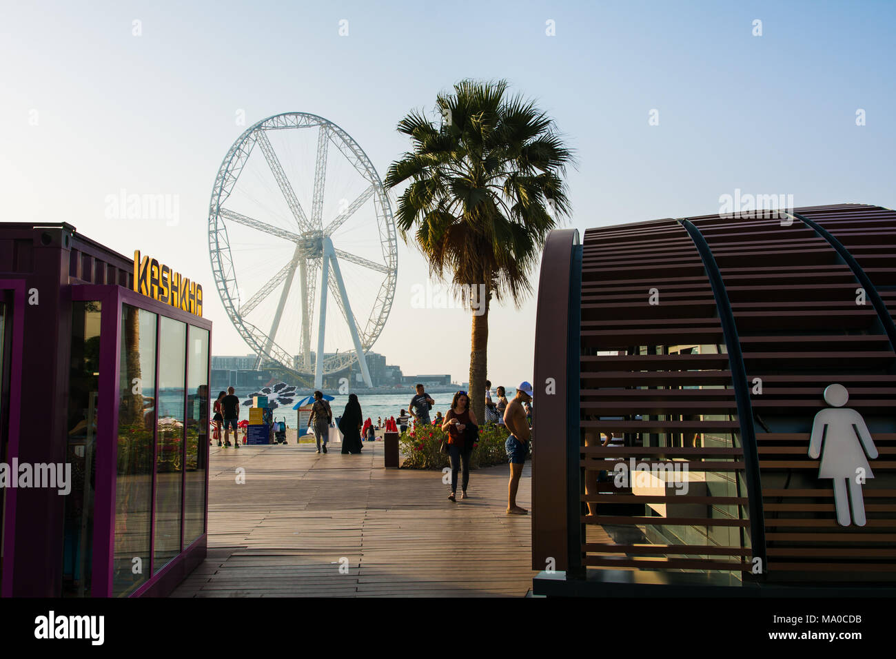 Dubai, United Arab Emirates - March 8, 2018: Restaurants at JBR ...