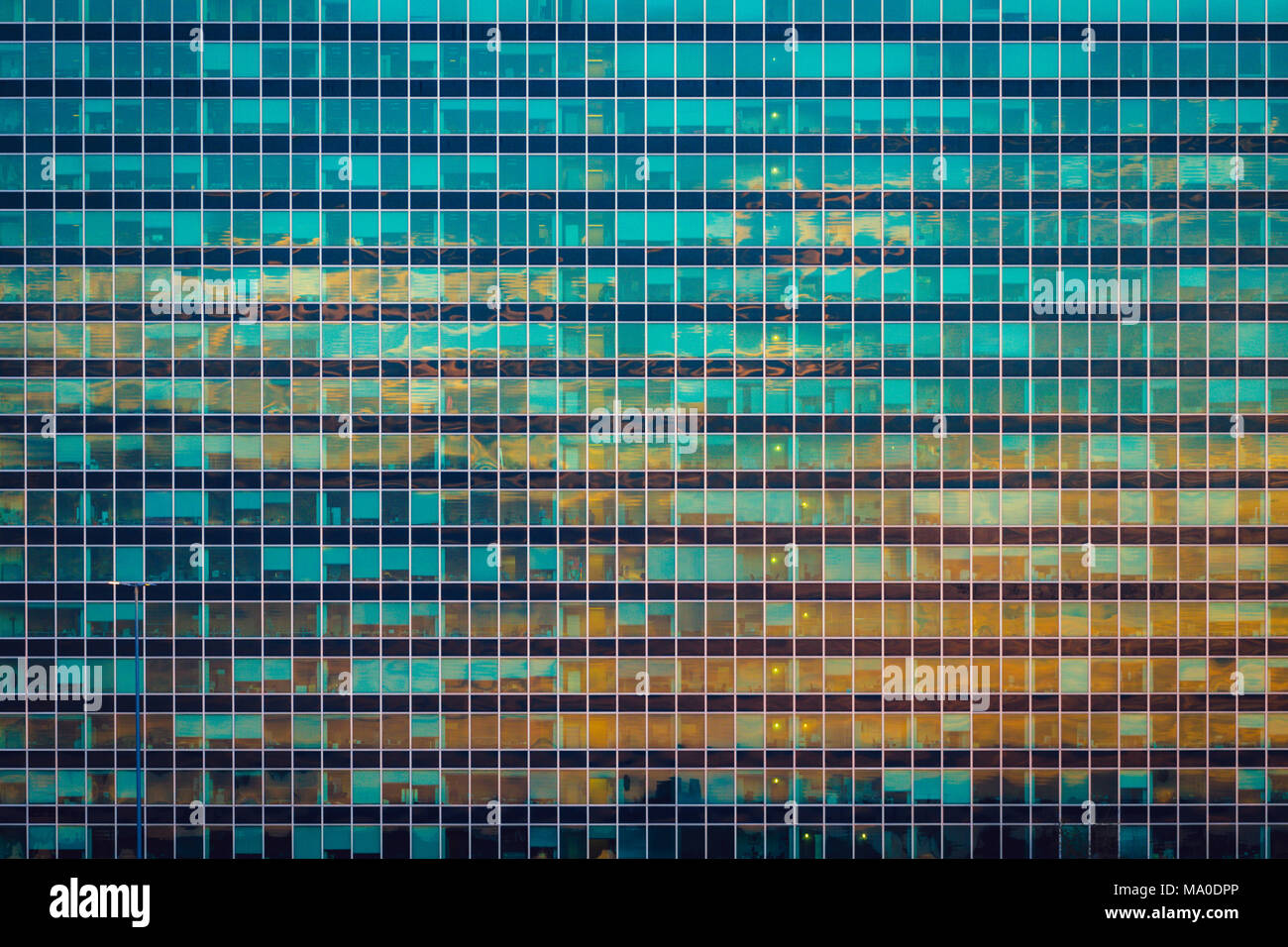 Rome (Italy) - Office building windows close-up of ENI Headquarter ...