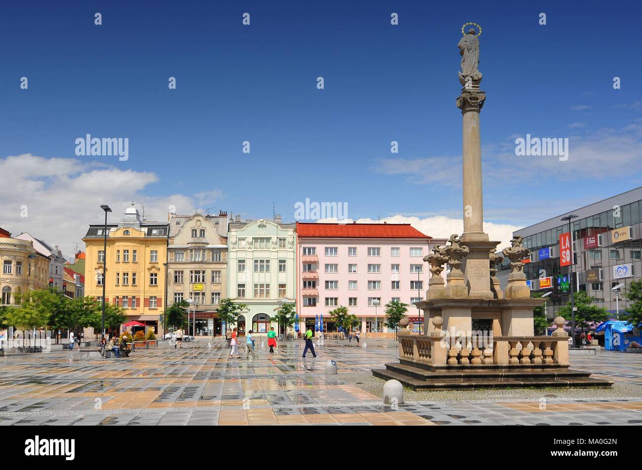 Masaryk Square, one of the main attractions of the city Ostrava. Named ...