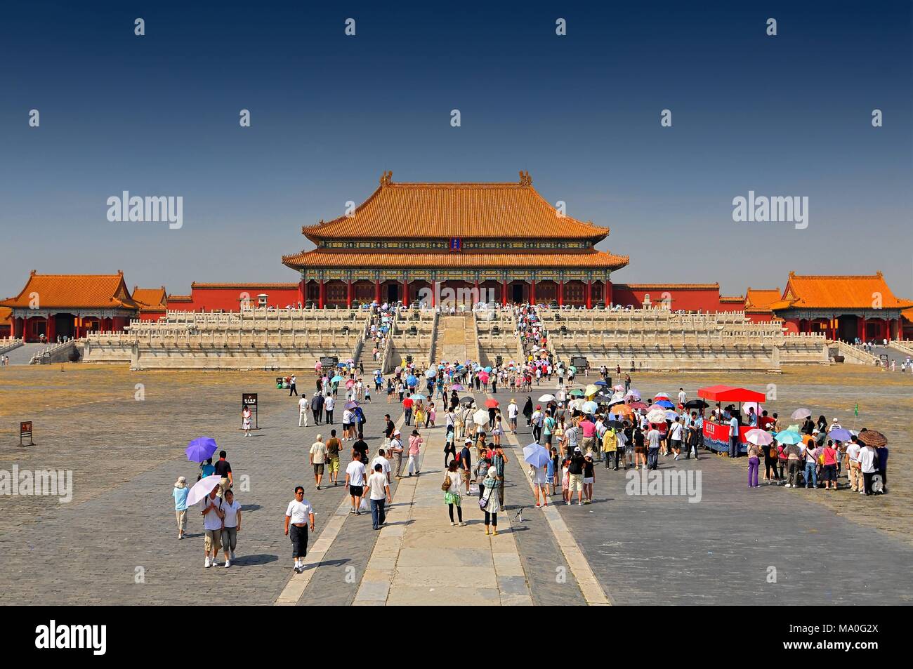A lot of tourists visiting the Forbidden City Ming and Qing dynasty ...