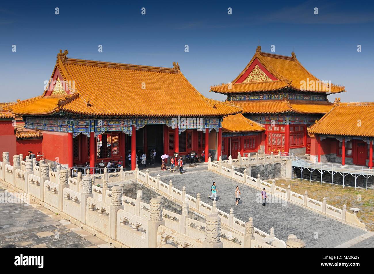 The Forbidden City, a palace complex in central Beijing, China. The ...
