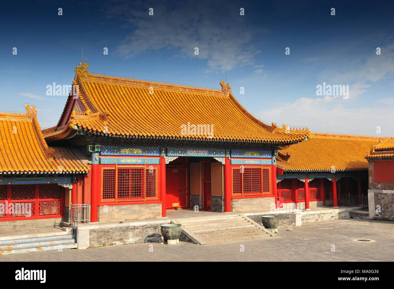 The Forbidden City, a palace complex in central Beijing, China. The ...