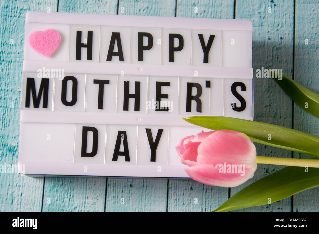 Lightbox with the words: Happy Mother´s Day Stock Photo - Alamy