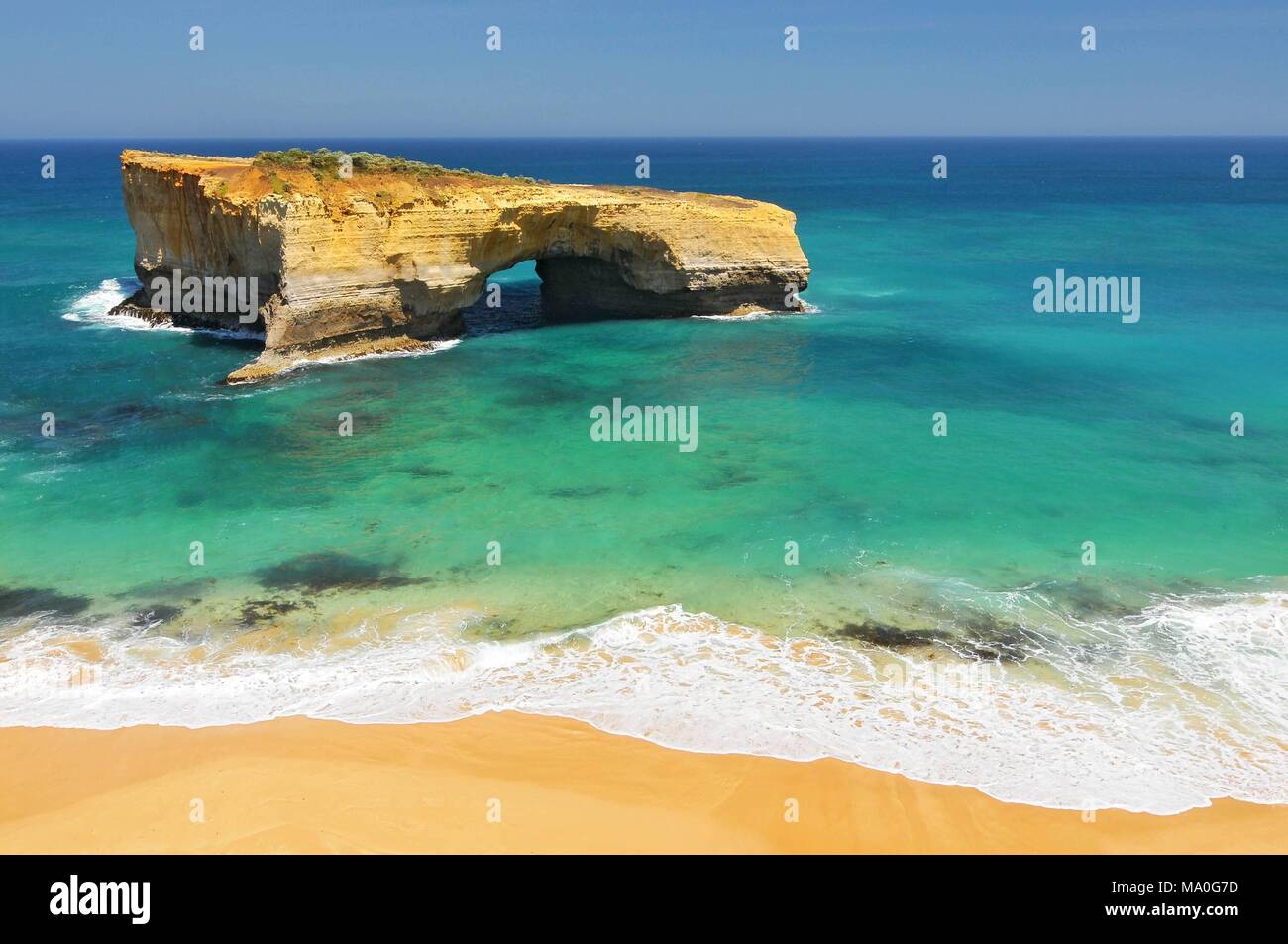 London Arch, natural arch formation in Port Campbell National Park ...