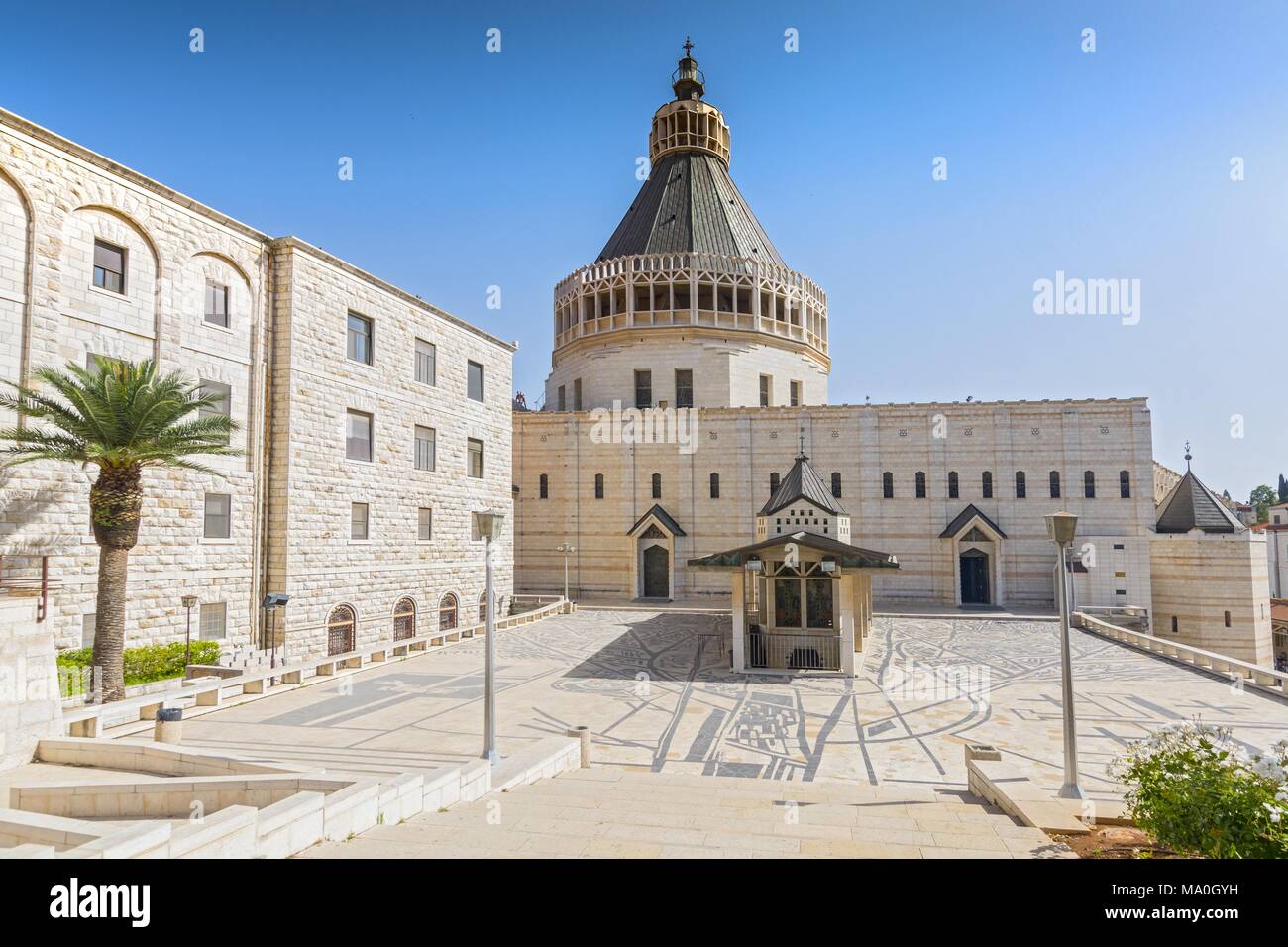 Exterior of Church of the Annunciation or the Basilica of the ...