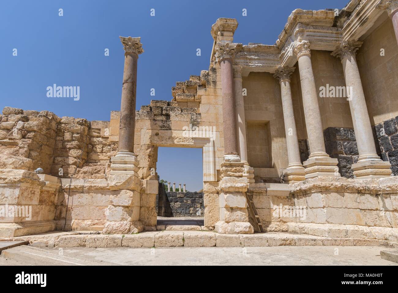 Ruins of Decapolis city of Scythopolis, Bet She'an National Park ...